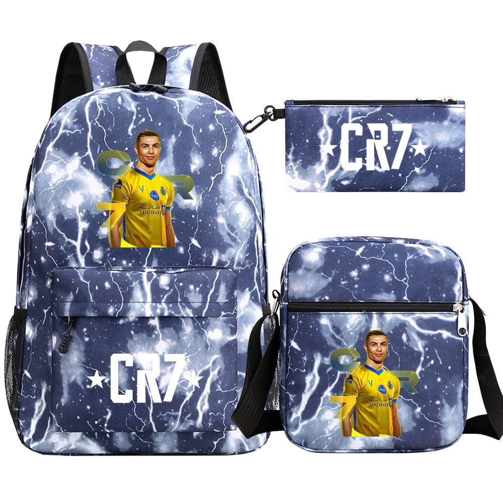 Cristiano Ronaldo Backpack with Front Pocket,CR7 Outdoor Bag 3 in 1 ...