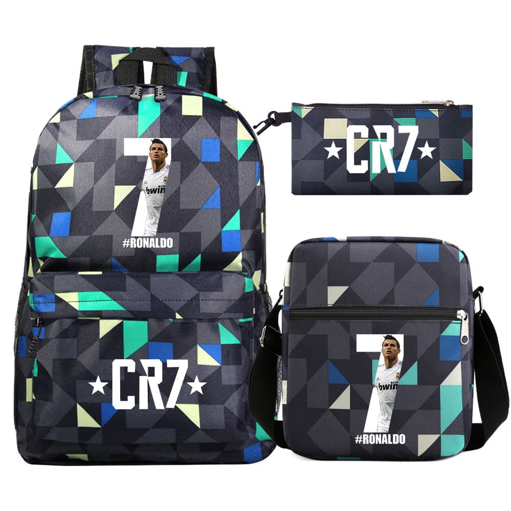 Cristiano Ronaldo Backpack with Front Pocket,CR7 Outdoor Bag 3 in 1 ...
