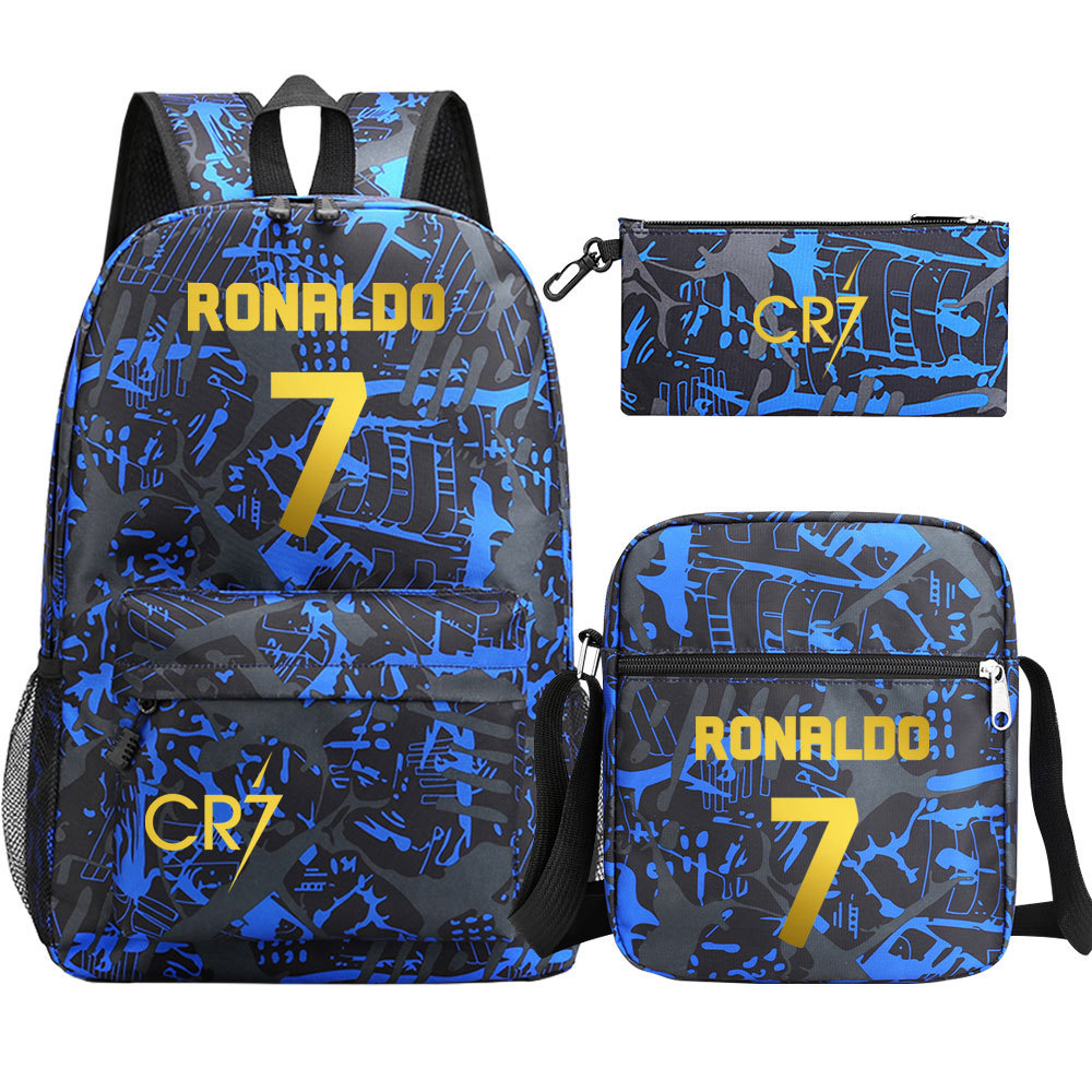 Cristiano Ronaldo Backpack with Front Pocket,CR7 Outdoor Bag 3 in 1 ...