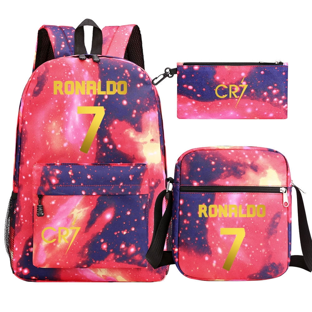 Cristiano Ronaldo Backpack with Front Pocket,CR7 Outdoor Bag 3 in 1 ...