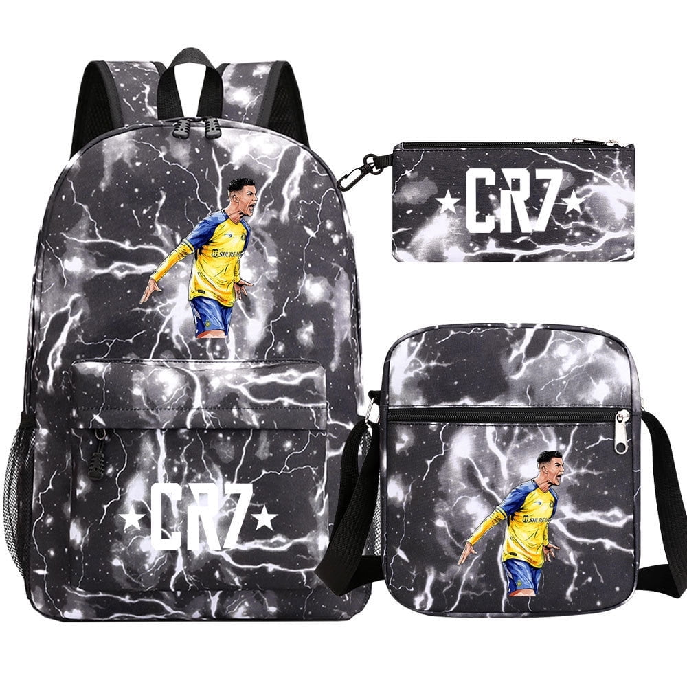 Cristiano Ronaldo Backpack with Front Pocket,CR7 Outdoor Bag 3 in 1 ...