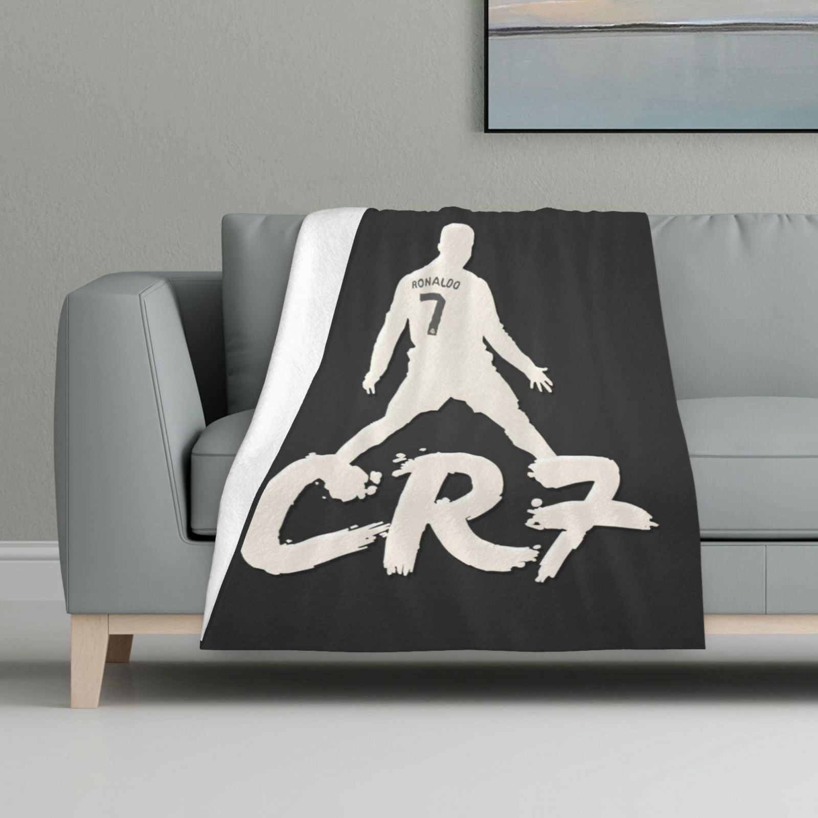 Cristiano Ronaldo Blanket,32x48in Soft Lightweight Flannel Luxury Blanket, 280g Heavy Duty Multi ...