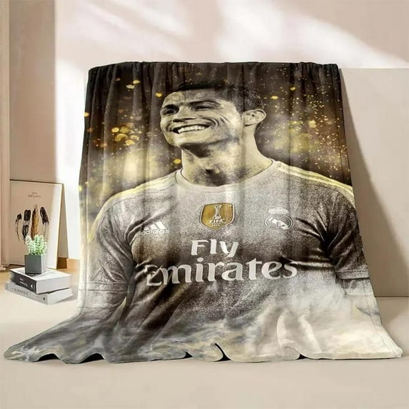 Cristiano Ronaldo Blanket CR7 Soft Flannel Blanket Football Fans Gifts ...