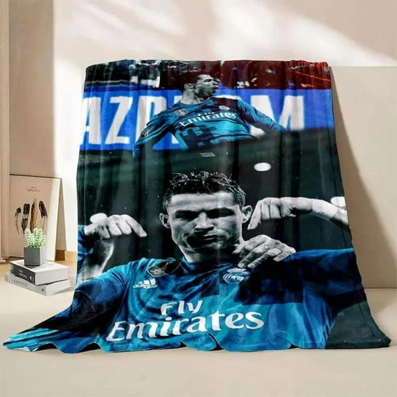 Cristiano Ronaldo Blanket CR7 Soft Flannel Blanket Football Fans Gifts ...
