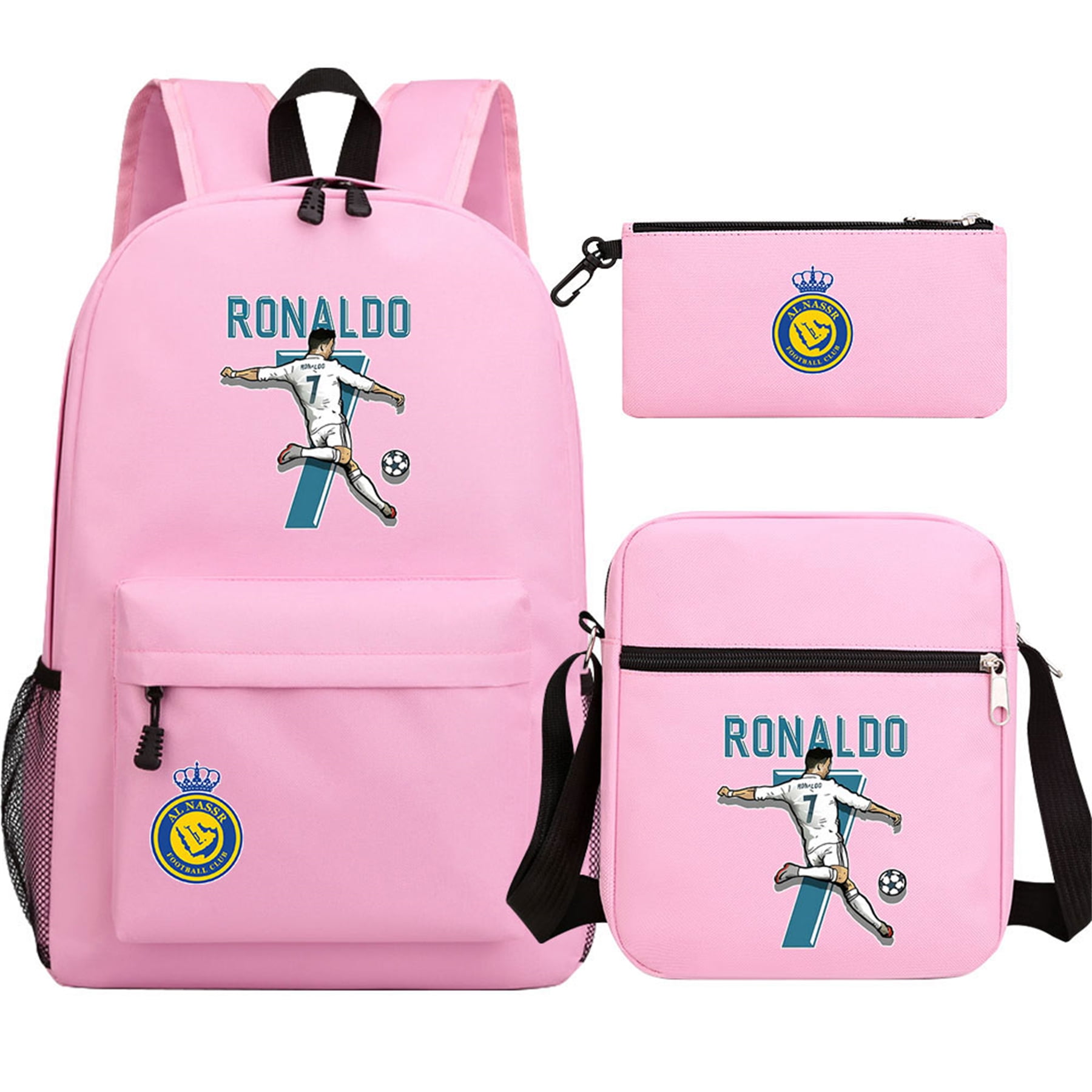 Cristiano Ronaldo Bookbag+Shoulder Bag+Small Case Student 3 in 1 School ...