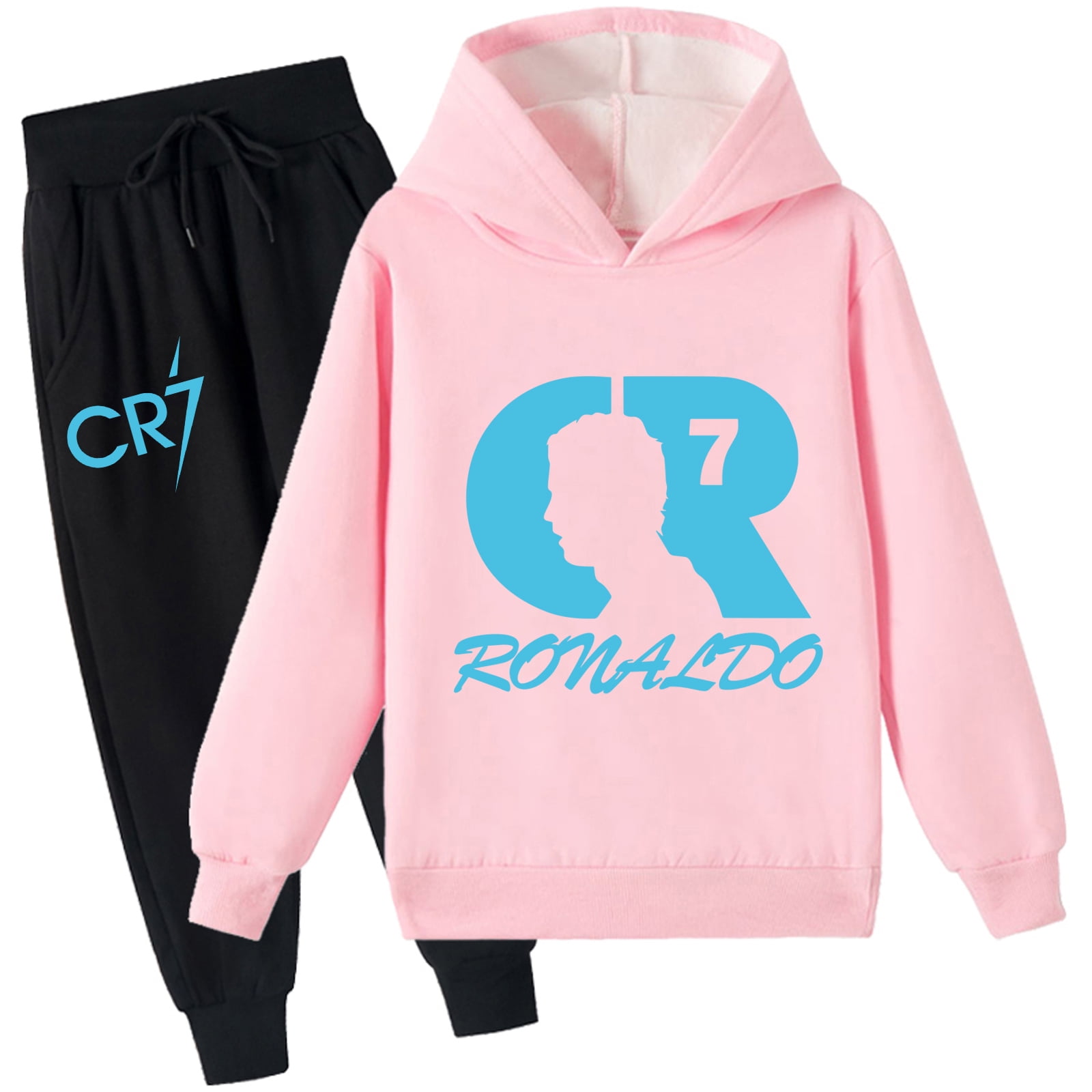 Cristiano Ronaldo Boys Kids Winter Brushed Warm Fluffy Hoodie Pullover ...