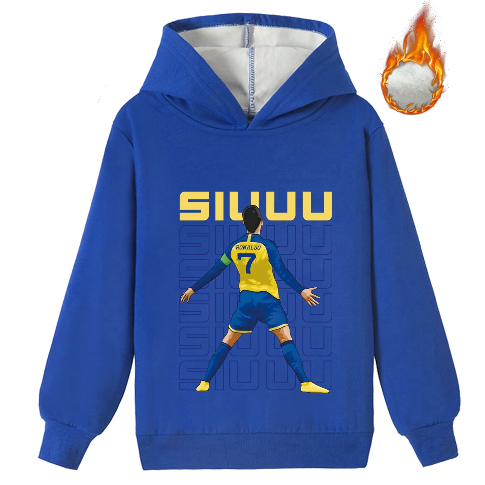 Cristiano Ronaldo Boys' Winter Brushed Sweatshirt Warm Casual Sporty ...
