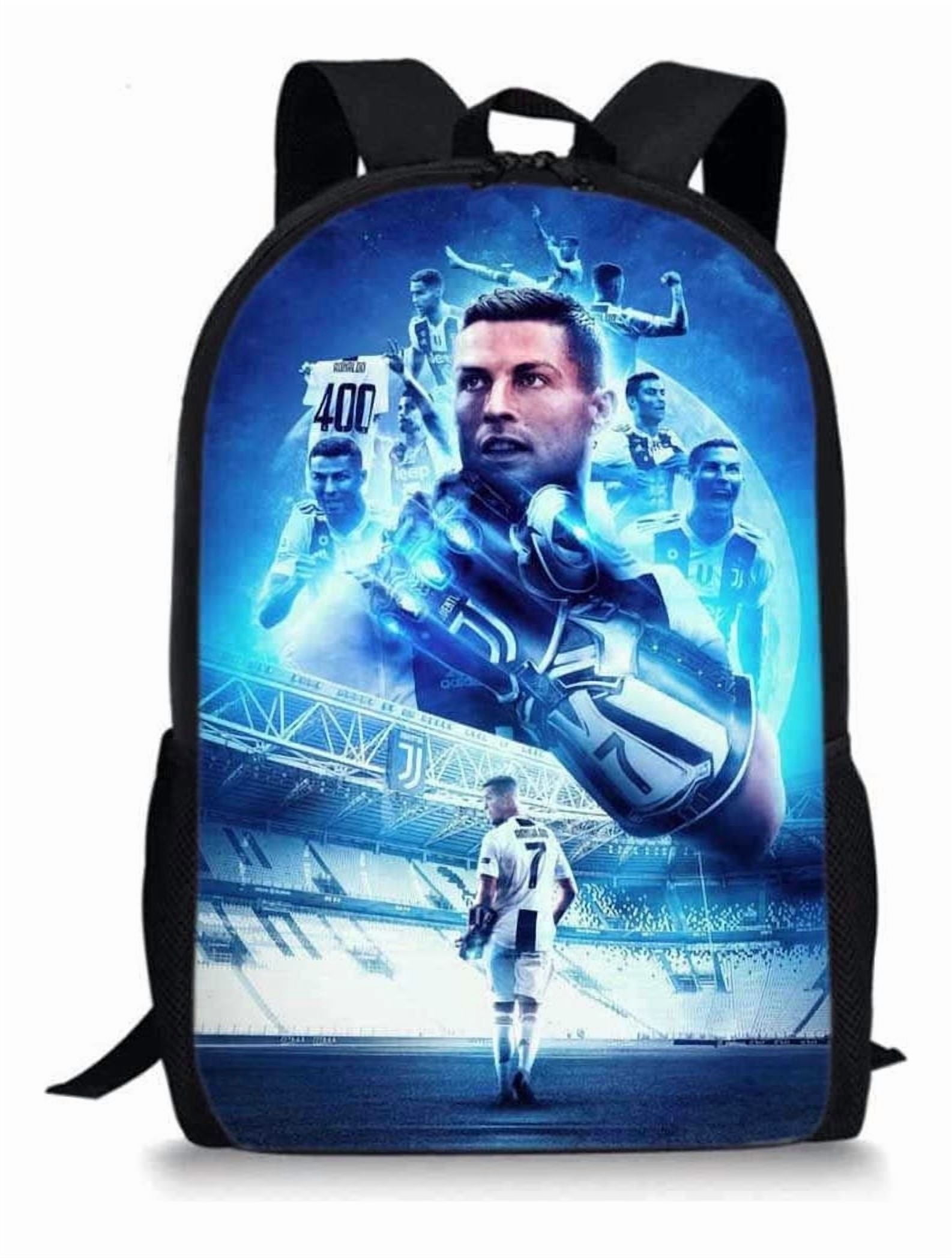 Cristiano Ronaldo CR7 Backpack Football Star School Bag Sports Bookbag ...