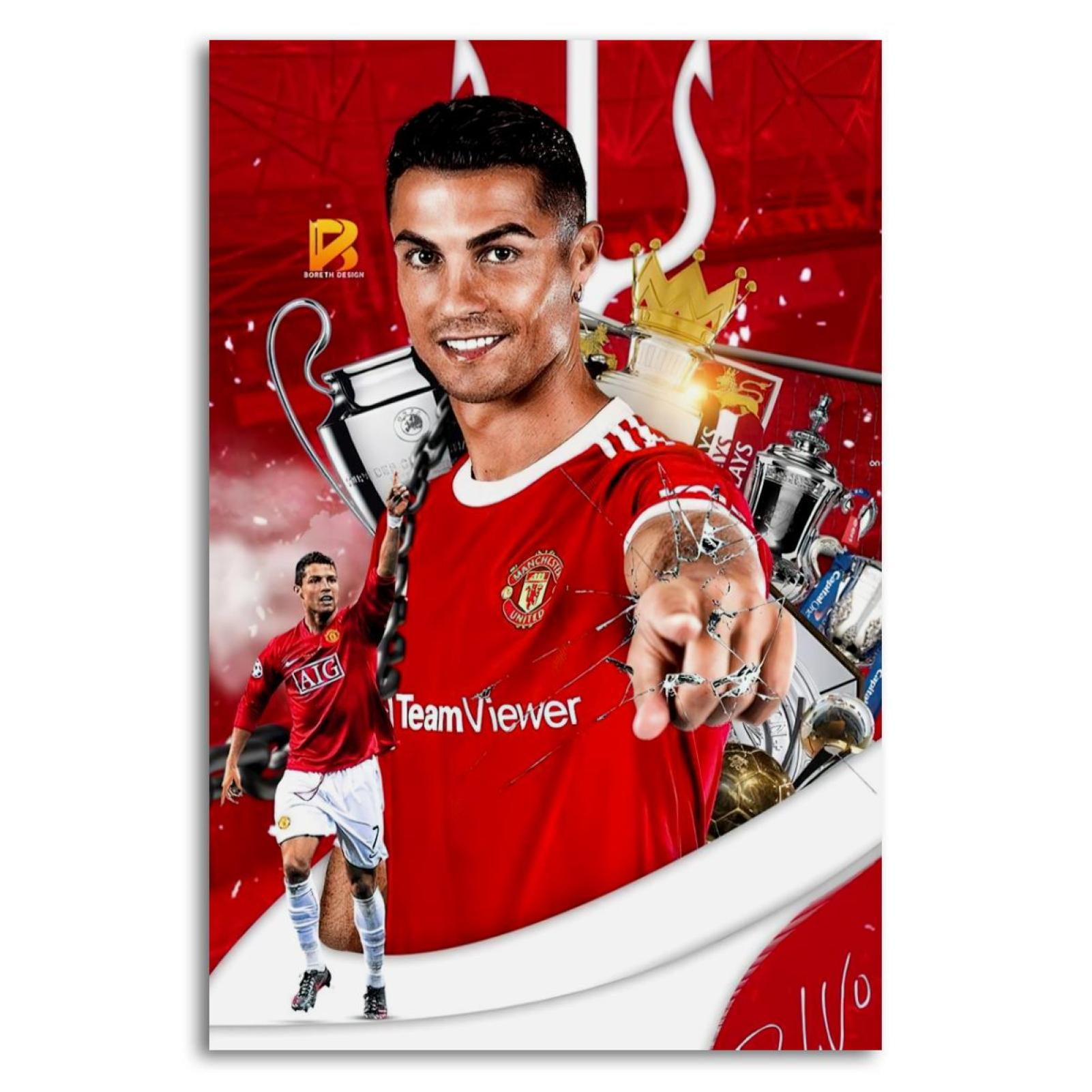 Cristiano Ronaldo CR7 Football Player Home Decor Posters Picture Wall ...