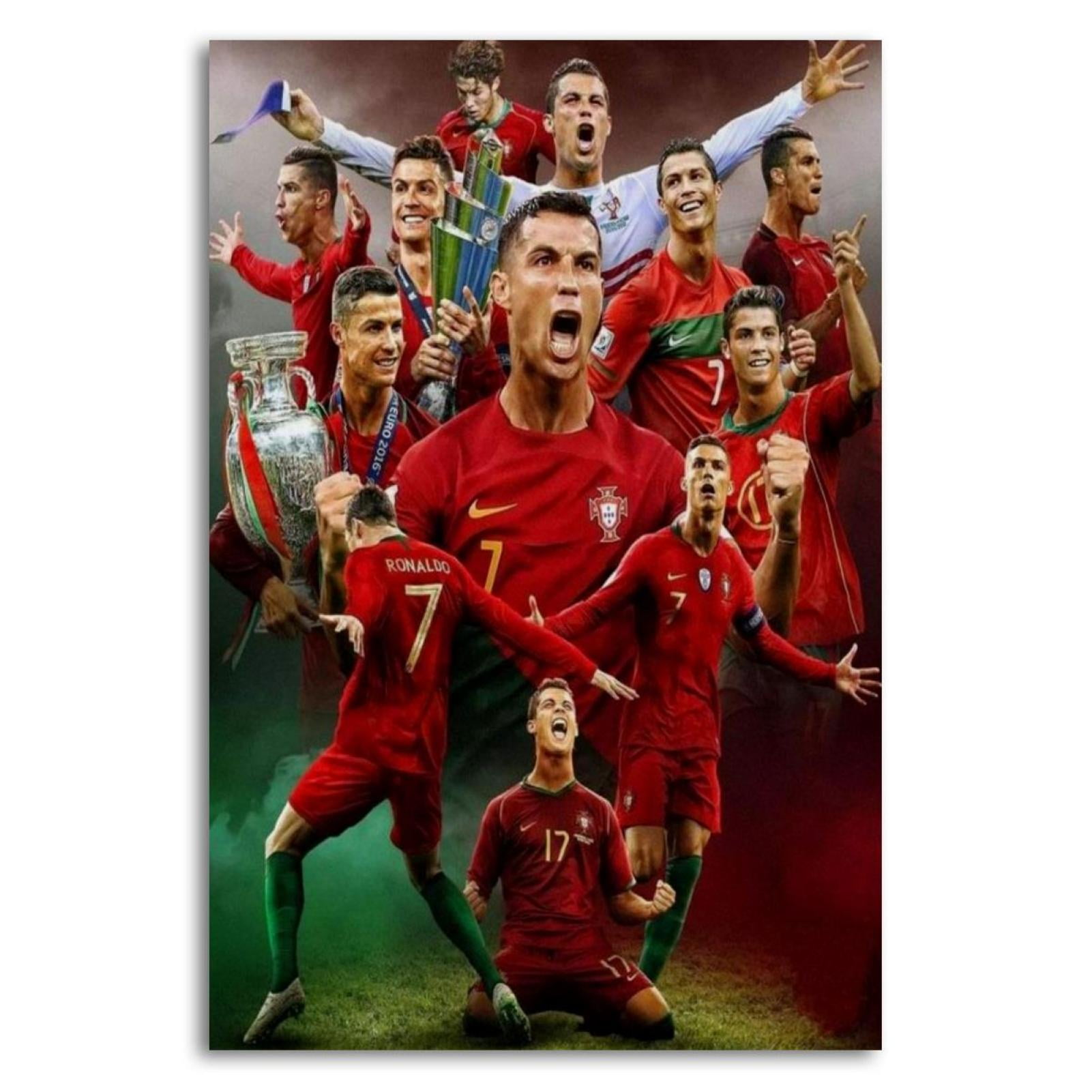 Cristiano Ronaldo No.7 World Cup Soccer Star Home Decor Posters Picture ...