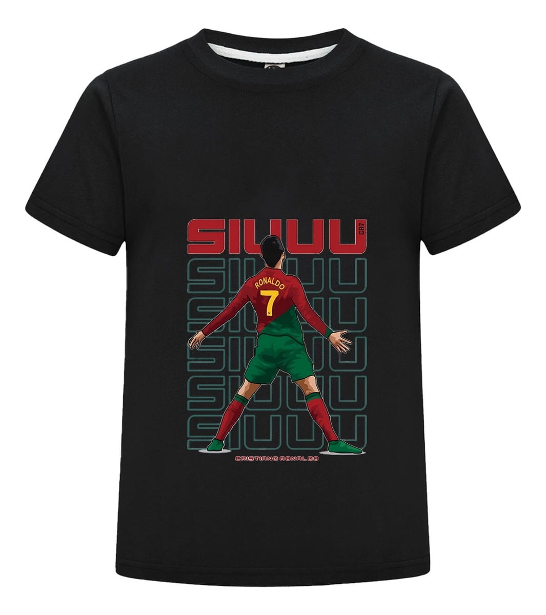 Cristiano Ronaldo CR7 T-Shirt for Kids | Youth Football Tee | Short ...