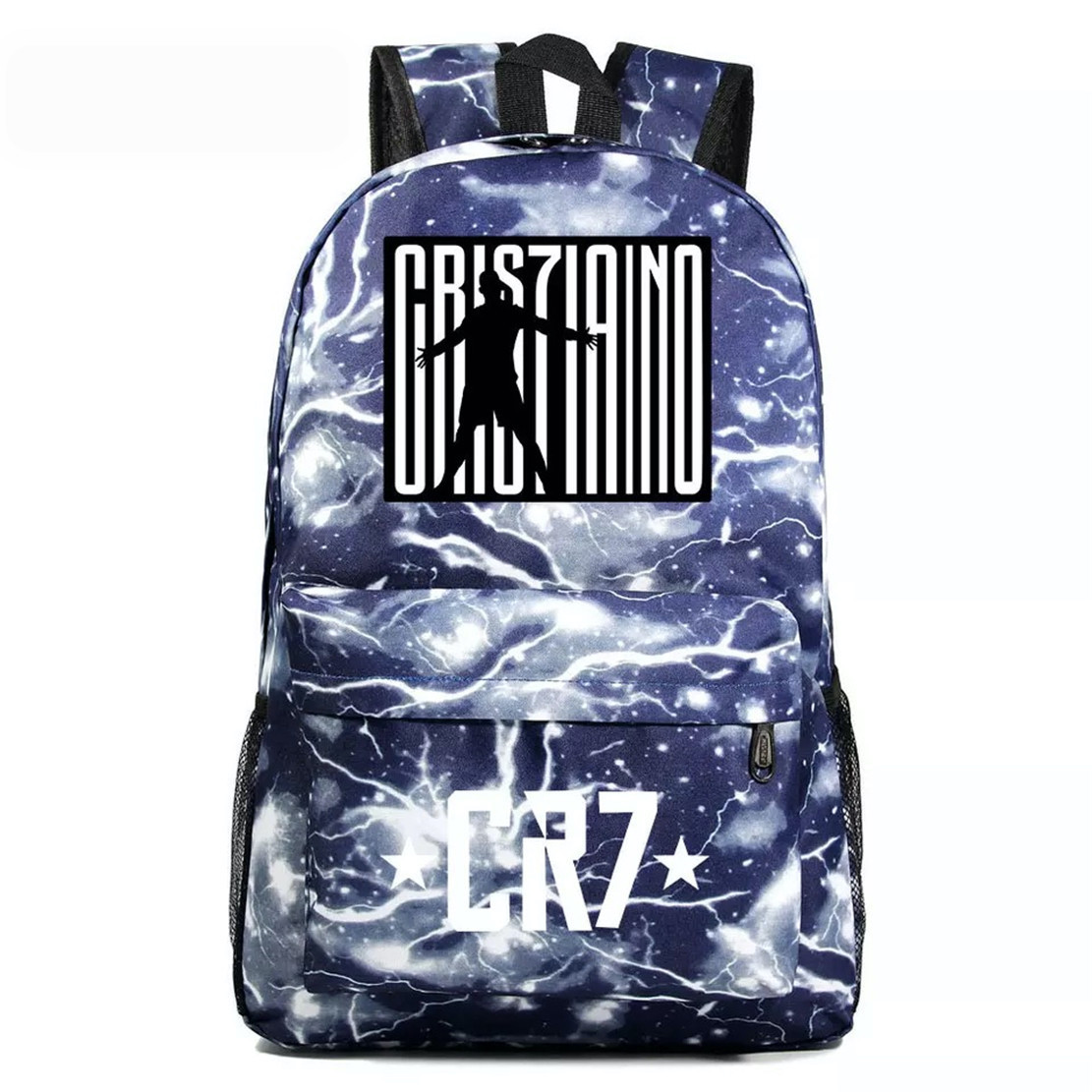 Cristiano Ronaldo Canvas Book Bag for School Student-Waterproof Travel ...
