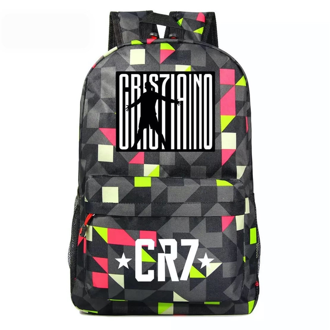 Cristiano Ronaldo Canvas Book Bag for School Student-Waterproof Travel ...