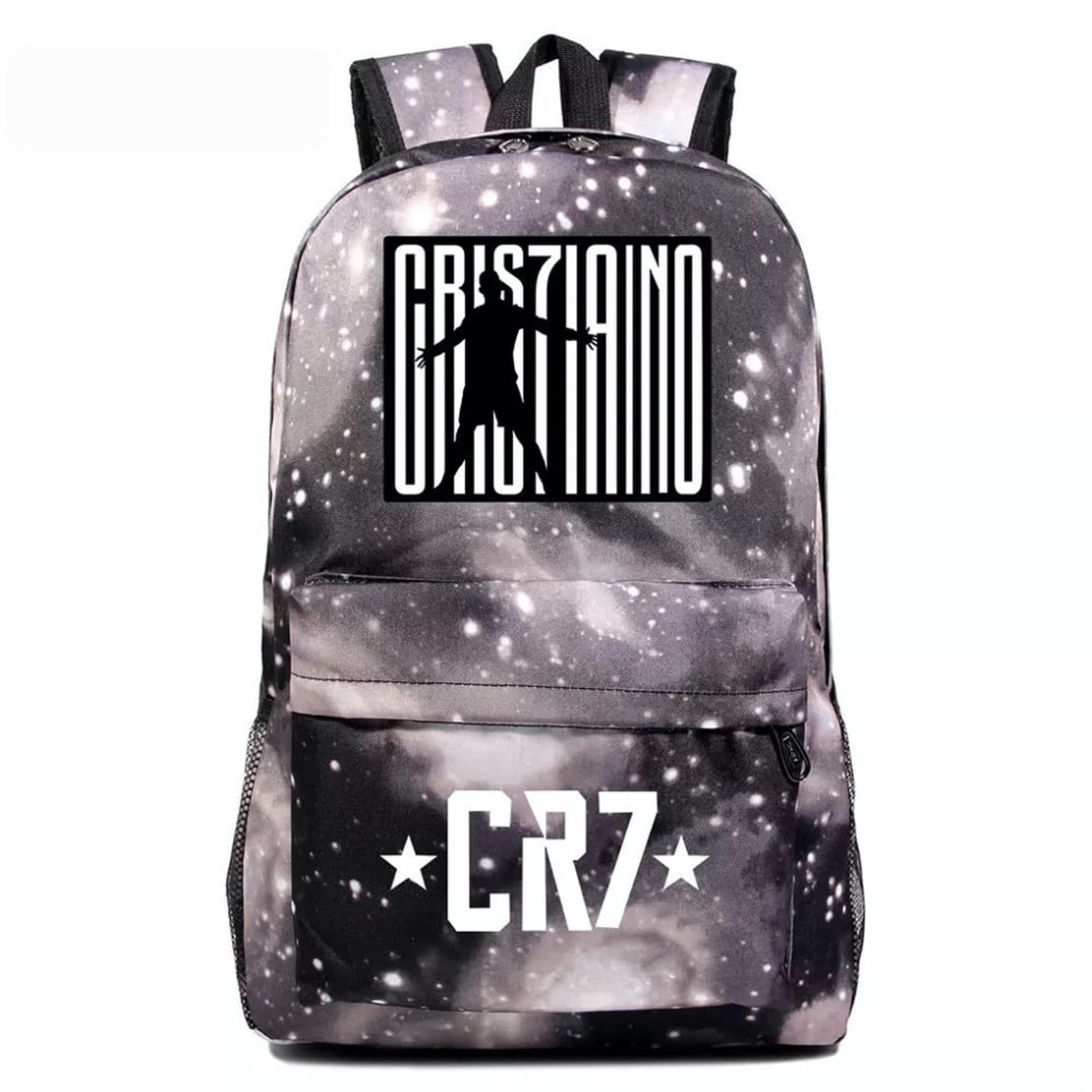 Cristiano Ronaldo Canvas Book Bag for School Student-Waterproof Travel ...