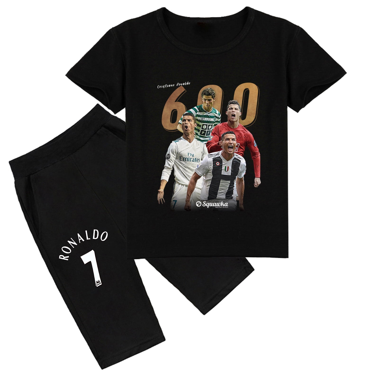 Cristiano Ronaldo Crew Neck Cotton Short Sleeve T-shirt and Shorts for ...