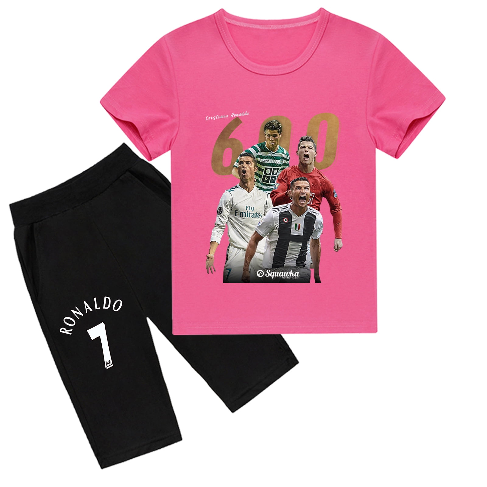 Cristiano Ronaldo Crew Neck Cotton Short Sleeve T-shirt and Shorts for ...