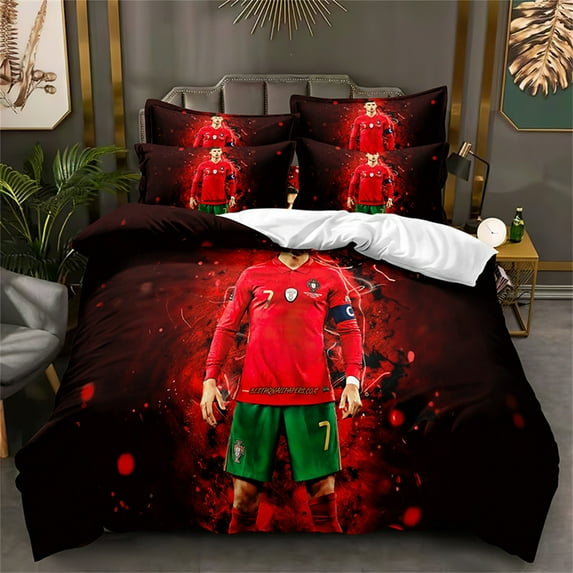 Cristiano Ronaldo Duvet Cover Sets CR7 Bedding Set 3 Pieces Soft and ...