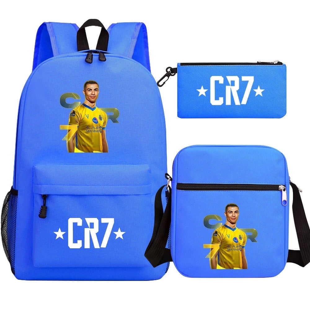 Cristiano Ronaldo Football Star Backpack 3 Piece Set Multifunctional ...