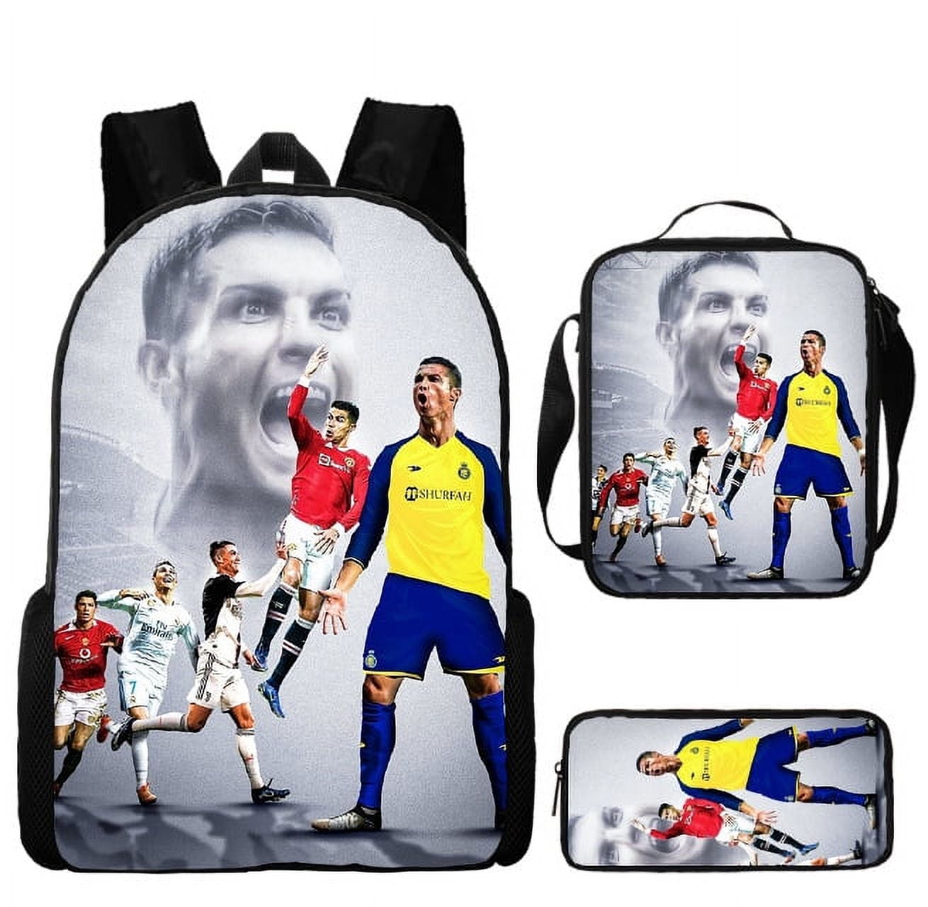 Cristiano-Ronaldo Football Star Load Reduction Backpack forStudents ...