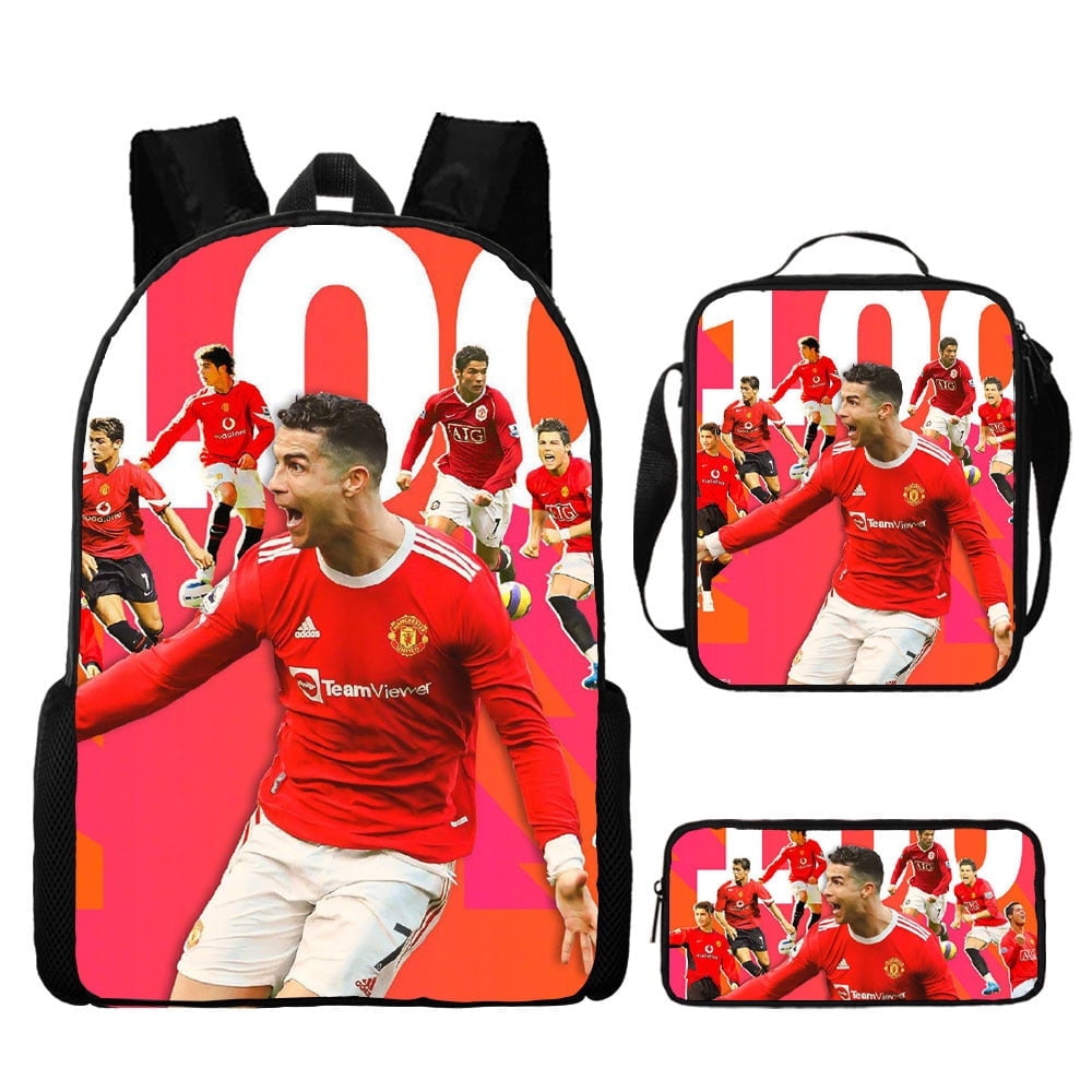 Cristiano-Ronaldo Football Star Load Reduction Backpack forStudents Storage Bag - Walmart.com