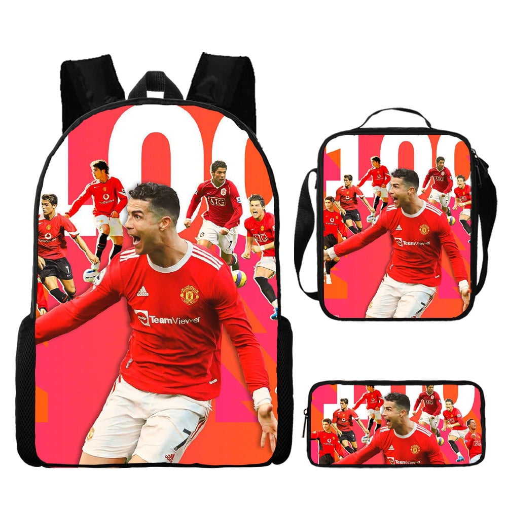 Cristiano-Ronaldo Football Star Load Reduction Backpack forStudents ...