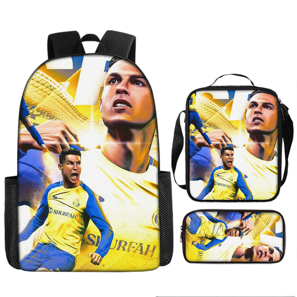 Cristiano-Ronaldo Football Star Load Reduction Backpack forStudents ...