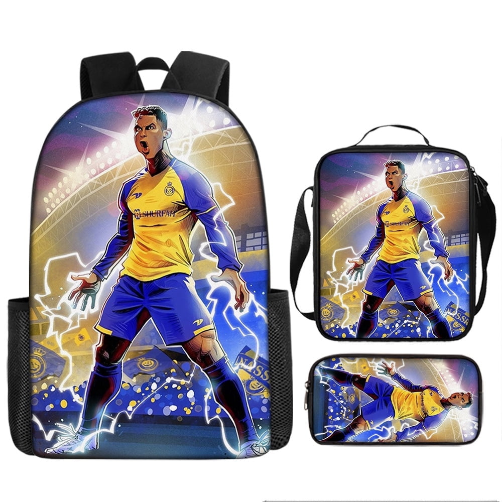 Cristiano-Ronaldo Football Star Load Reduction Backpack forStudents ...