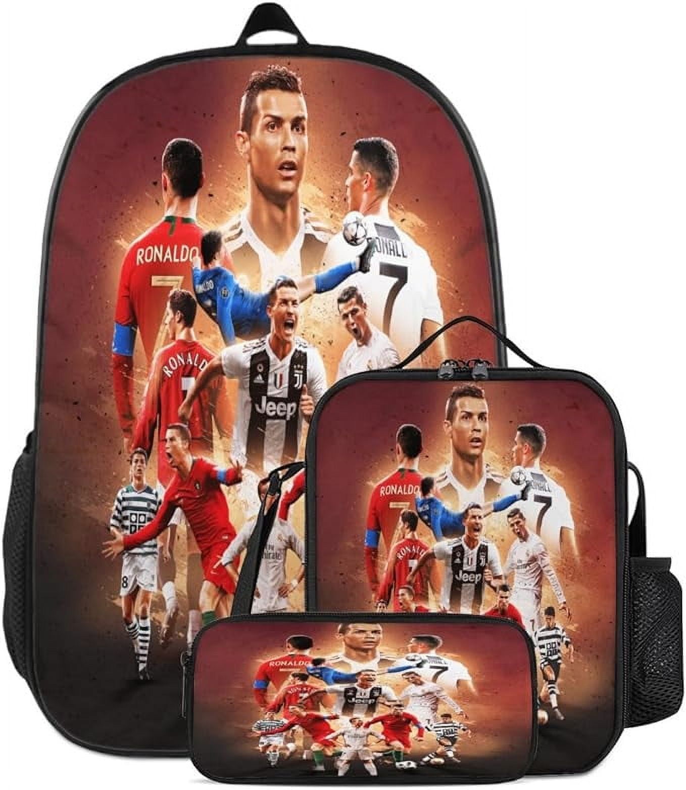 Cristiano-Ronaldo Football Star Load Reduction Backpack forStudents ...