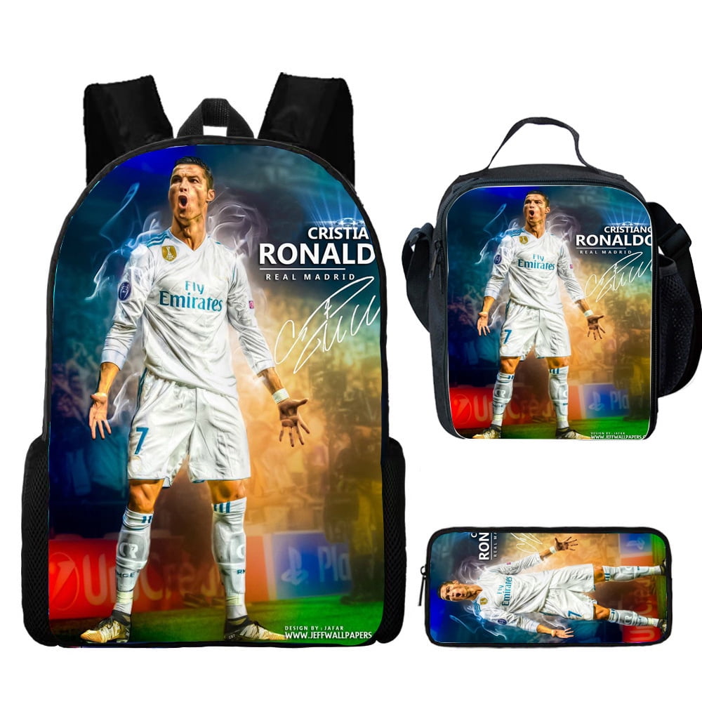 Cristiano-Ronaldo Football Star Load Reduction Backpack forStudents ...
