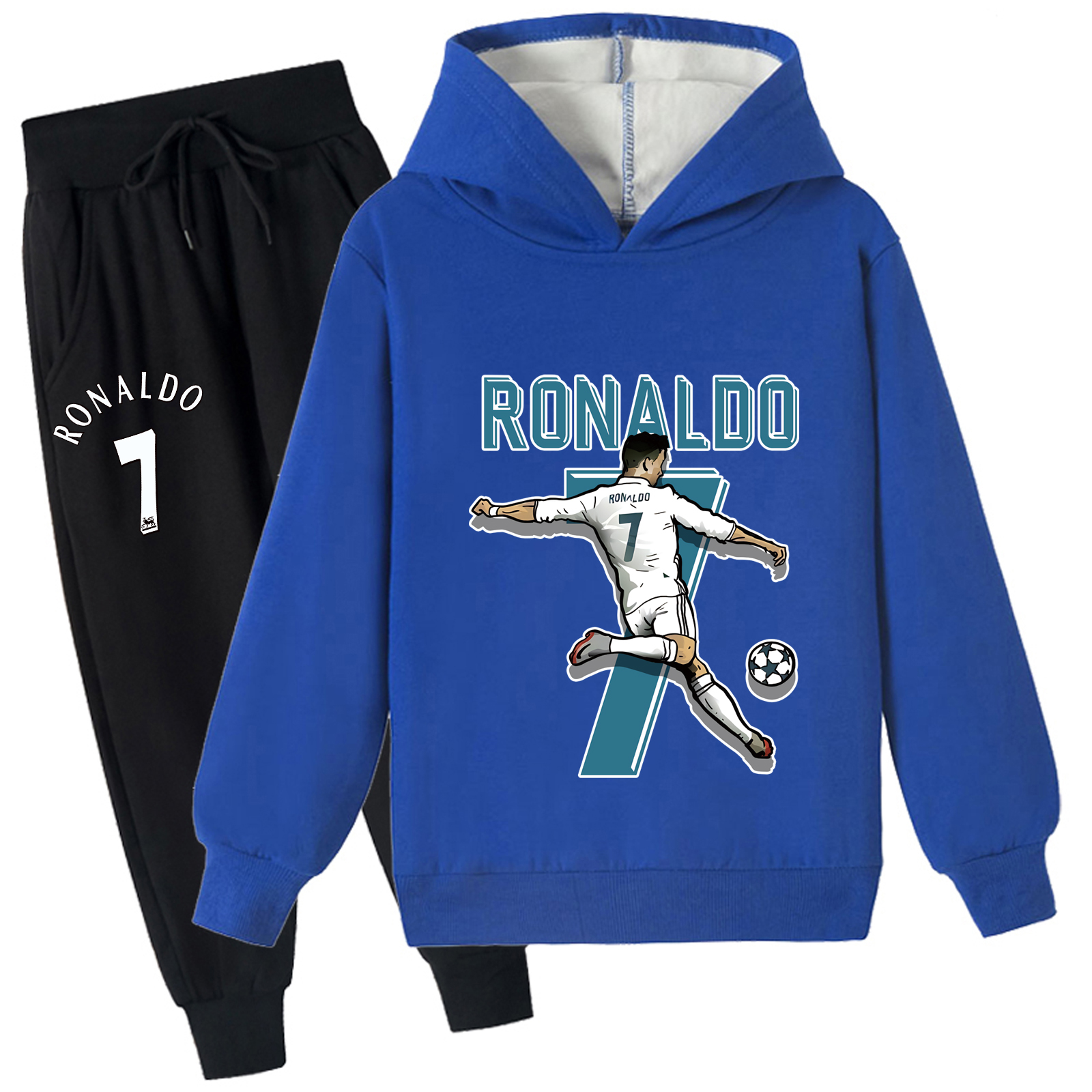 Cristiano Ronaldo Kids' Hooded Sweatshirt and Sweatpants: Loose Fit and ...
