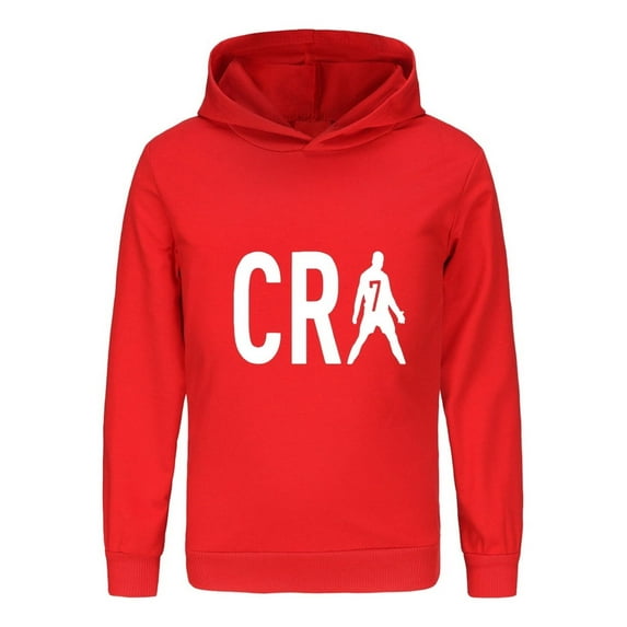 Cristiano Ronaldo Kids Hoodie – Soccer Graphic Top, CR7 Long Sleeve ...
