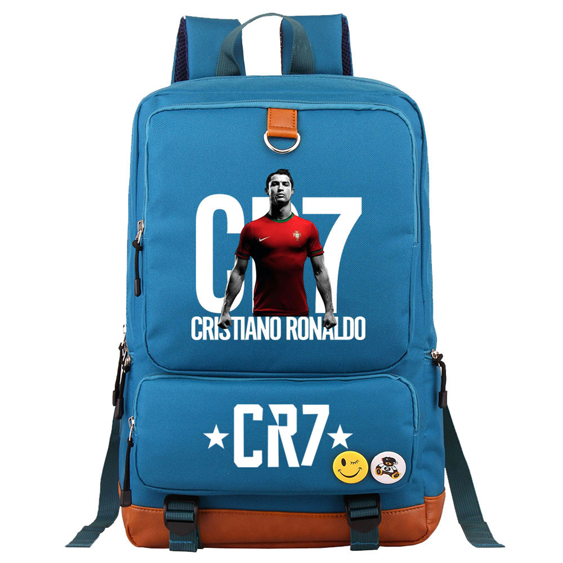Cristiano Ronaldo Laptop Backpack-Student School CR7 Bookbag Large ...