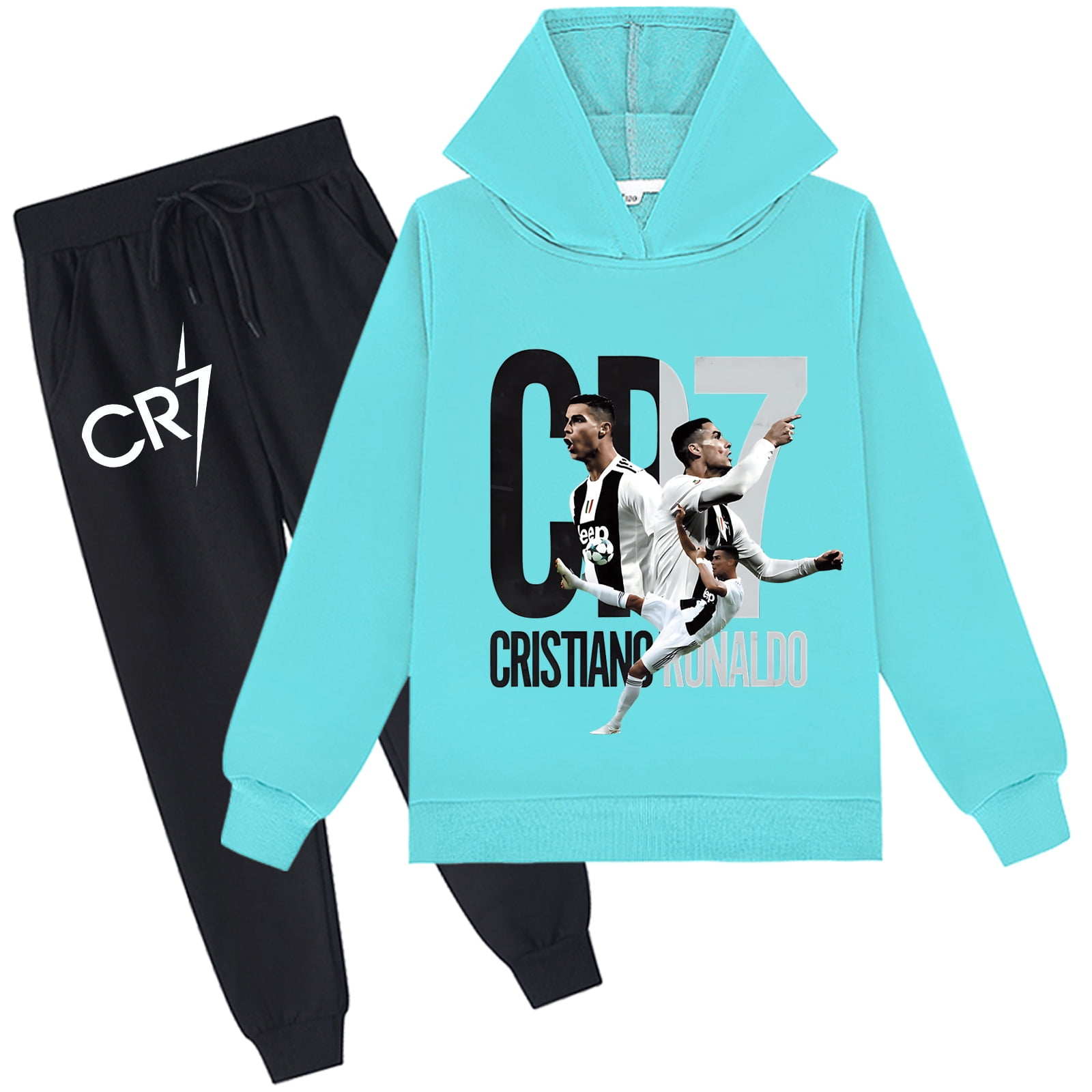 Cristiano Ronaldo Lightweight Hoodie Sweatpants Sets for Kids Ideal for ...