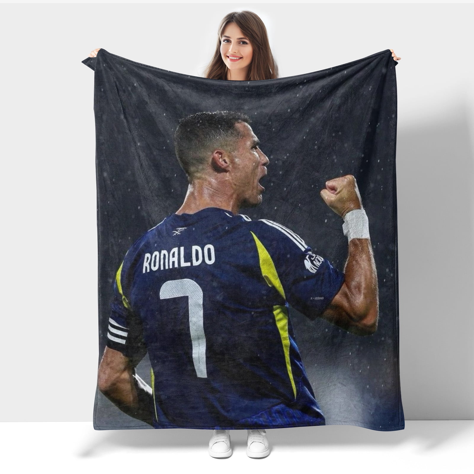 Cristiano Ronaldo Lightweight Spring/Summer Throw Blanket – Perfect Gift for Football Fans ...