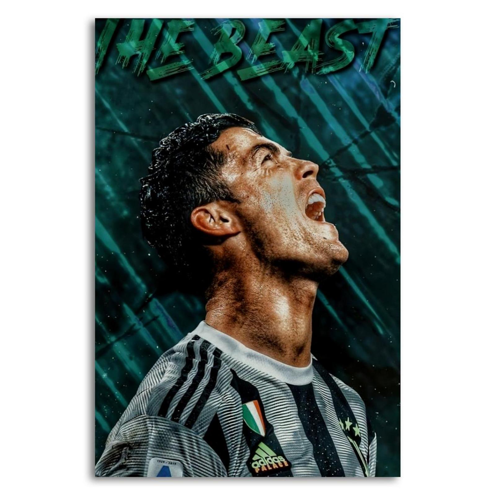 Cristiano Ronaldo Player Soccer CR7 Home Decor Posters Picture Wall Art ...