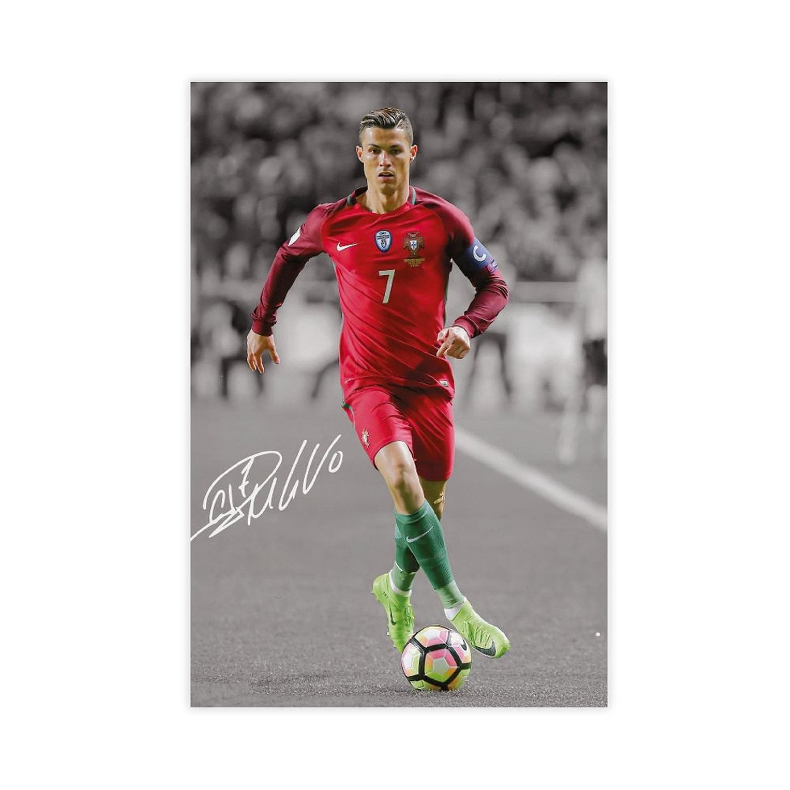 Cristiano Ronaldo Poster Soccer Legend Bedroom Decor, Home Decor ...