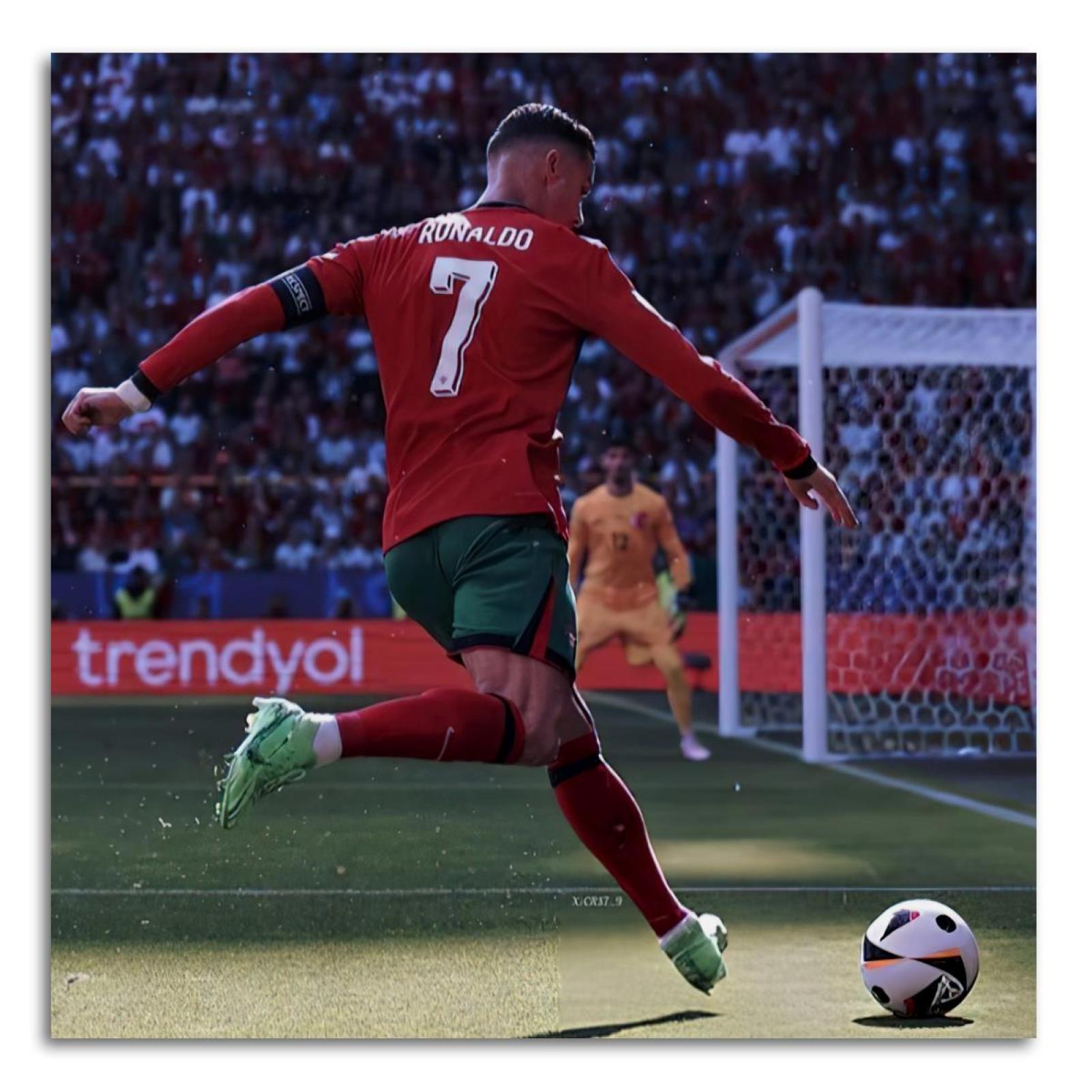 Cristiano Ronaldo Soccer Euro Cup CR7 Home Decor Posters Picture Wall ...