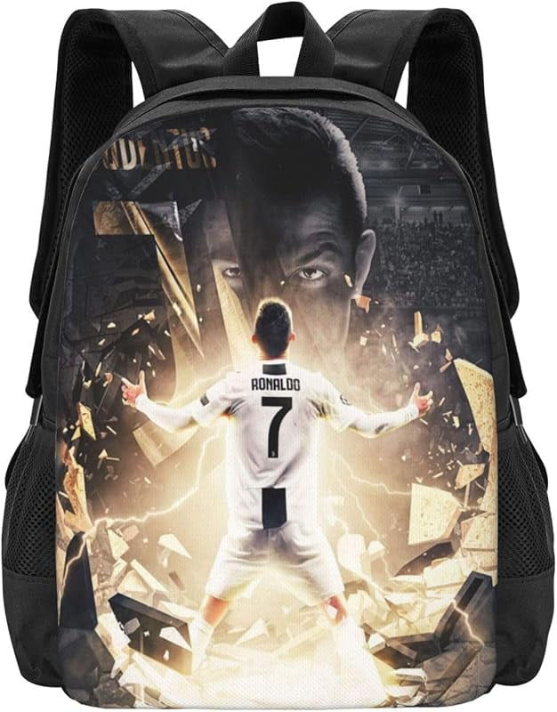 Cristiano Ronaldo Soccer Player #7 Backpack 16.5 Inch For Daily Work ...