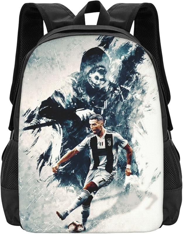 Cristiano Ronaldo Soccer Player #7 Backpack 16.5 Inch For Daily Work ...