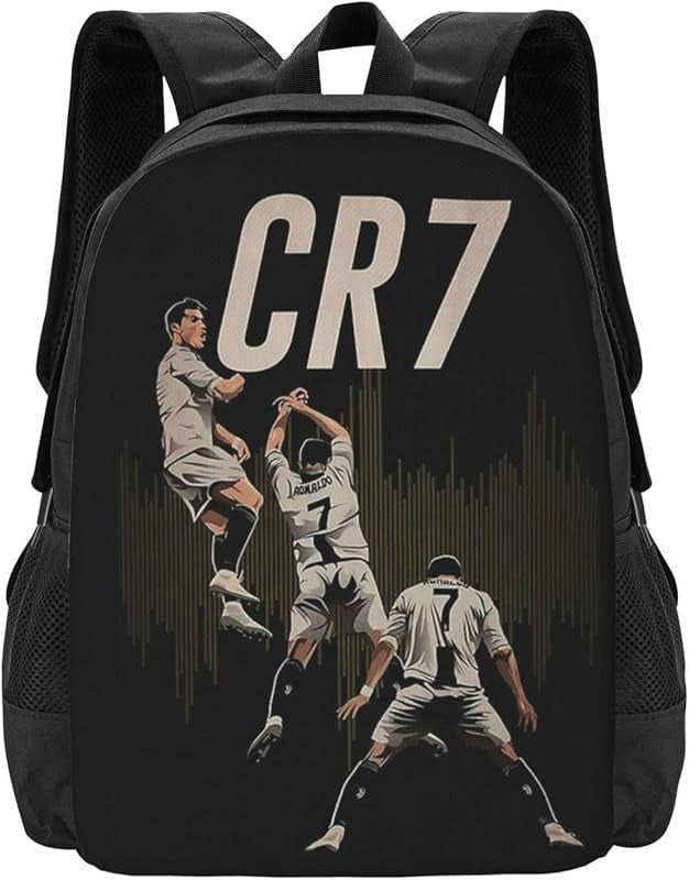 Cristiano Ronaldo Soccer Player #7 Backpack 16.5 Inch For Daily Work ...