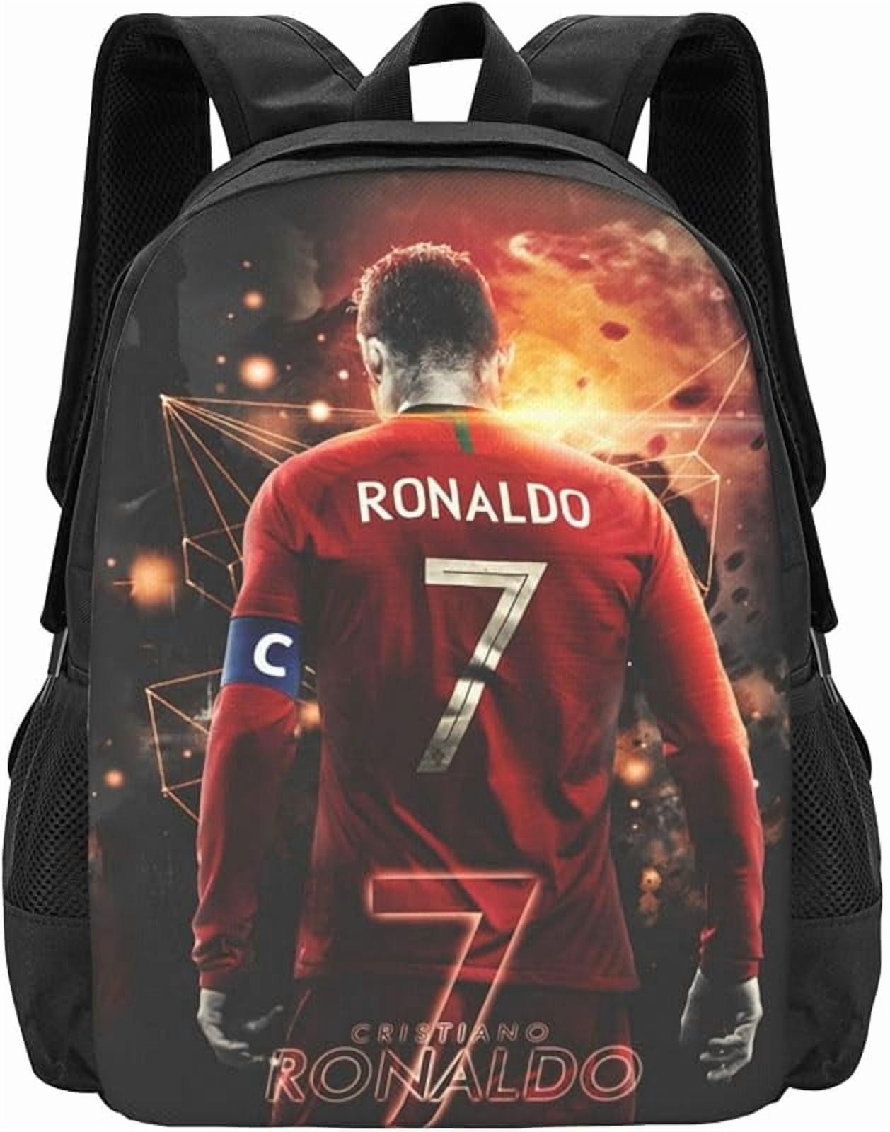 Cristiano Ronaldo Soccer Player #7 Backpack 17 Inch For Daily Work ...