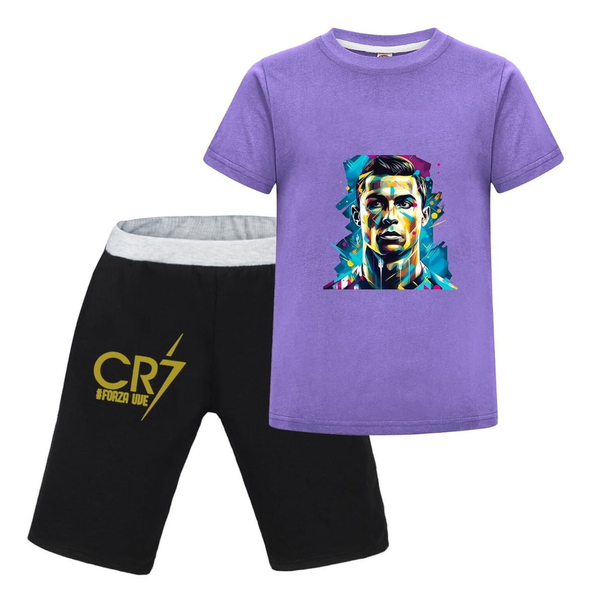 Cristiano Ronaldo T-Shirt and Shorts for Kids | CR7 Soccer Outfit Boys ...