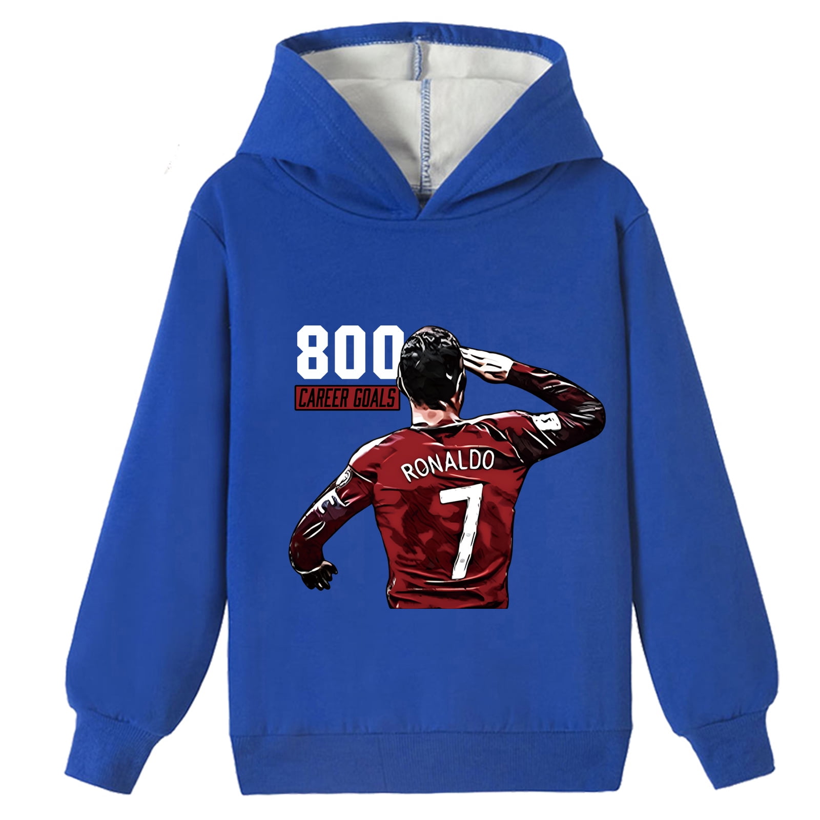 Cristiano Ronaldo Themed Brushed Pullover Hoodies for Boys and Girls ...