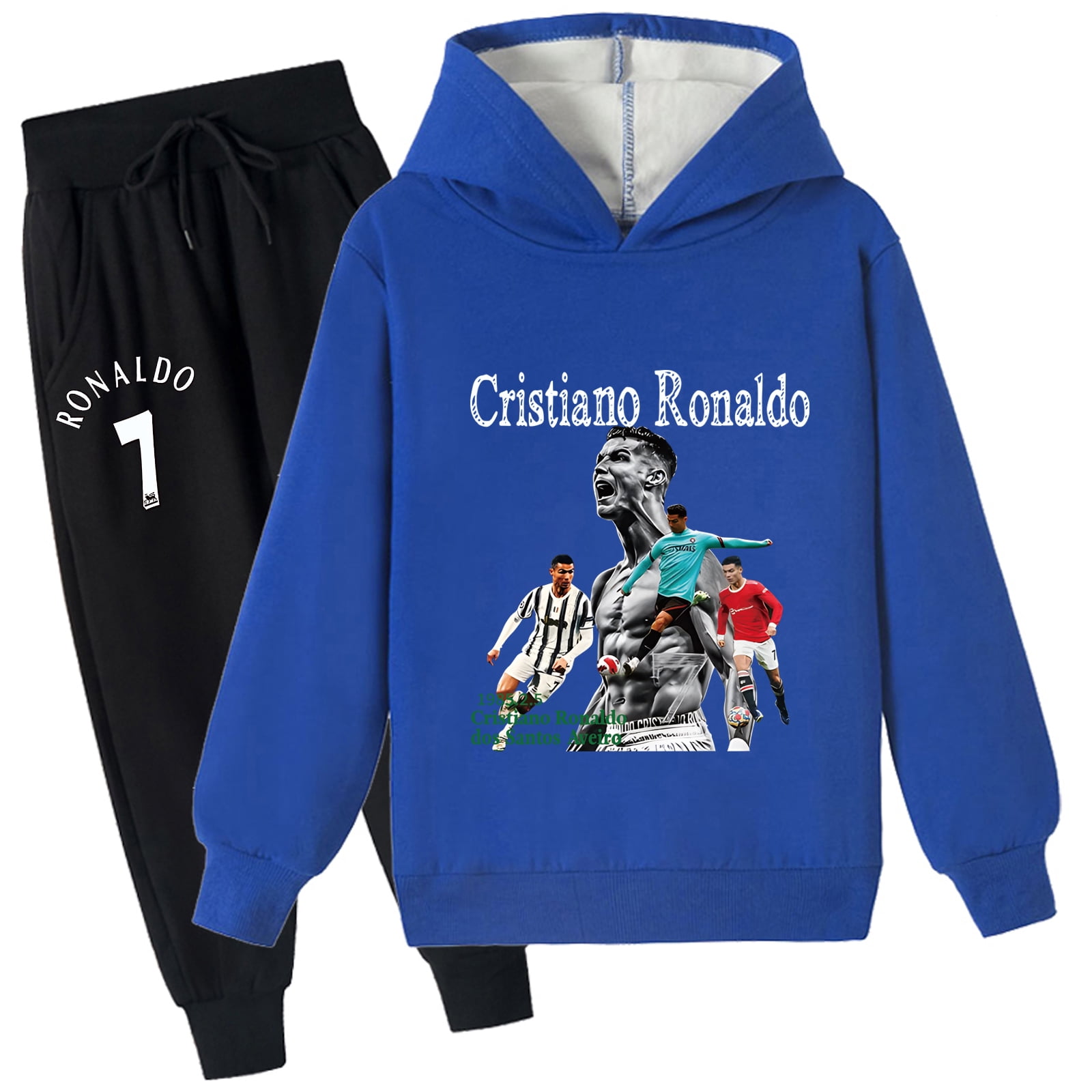 Cristiano Ronaldo Themed Kids' Fleece Pullover Hoodie and Sweatpants ...