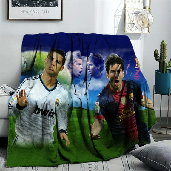 Cristiano Ronaldo Ultra Soft Throw Blanket-Cozy Bed Flannel Blanket CR7 ...