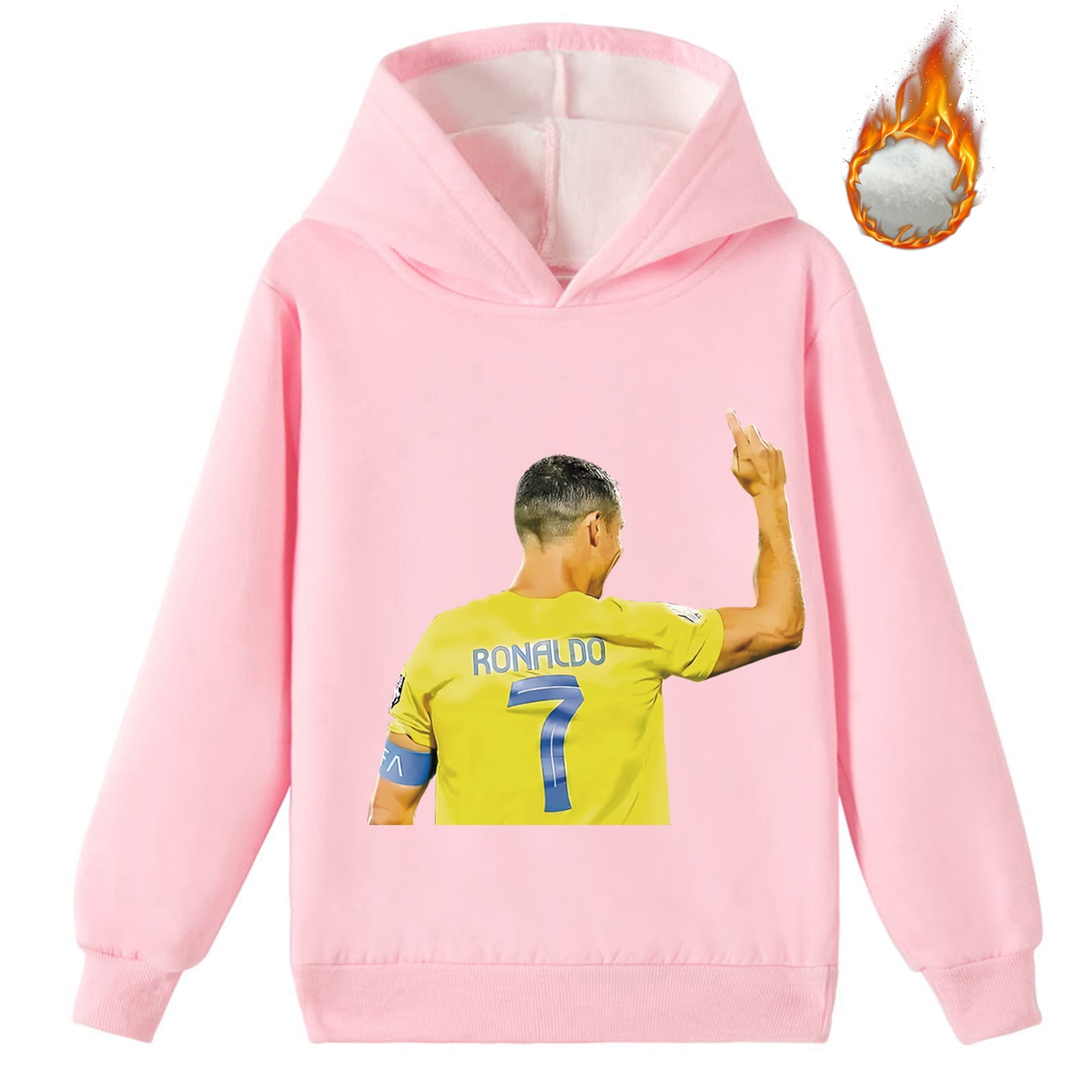 Cristiano Ronaldo Winter Brushed Sweatshirt Boys' Warm Sporty Casual ...