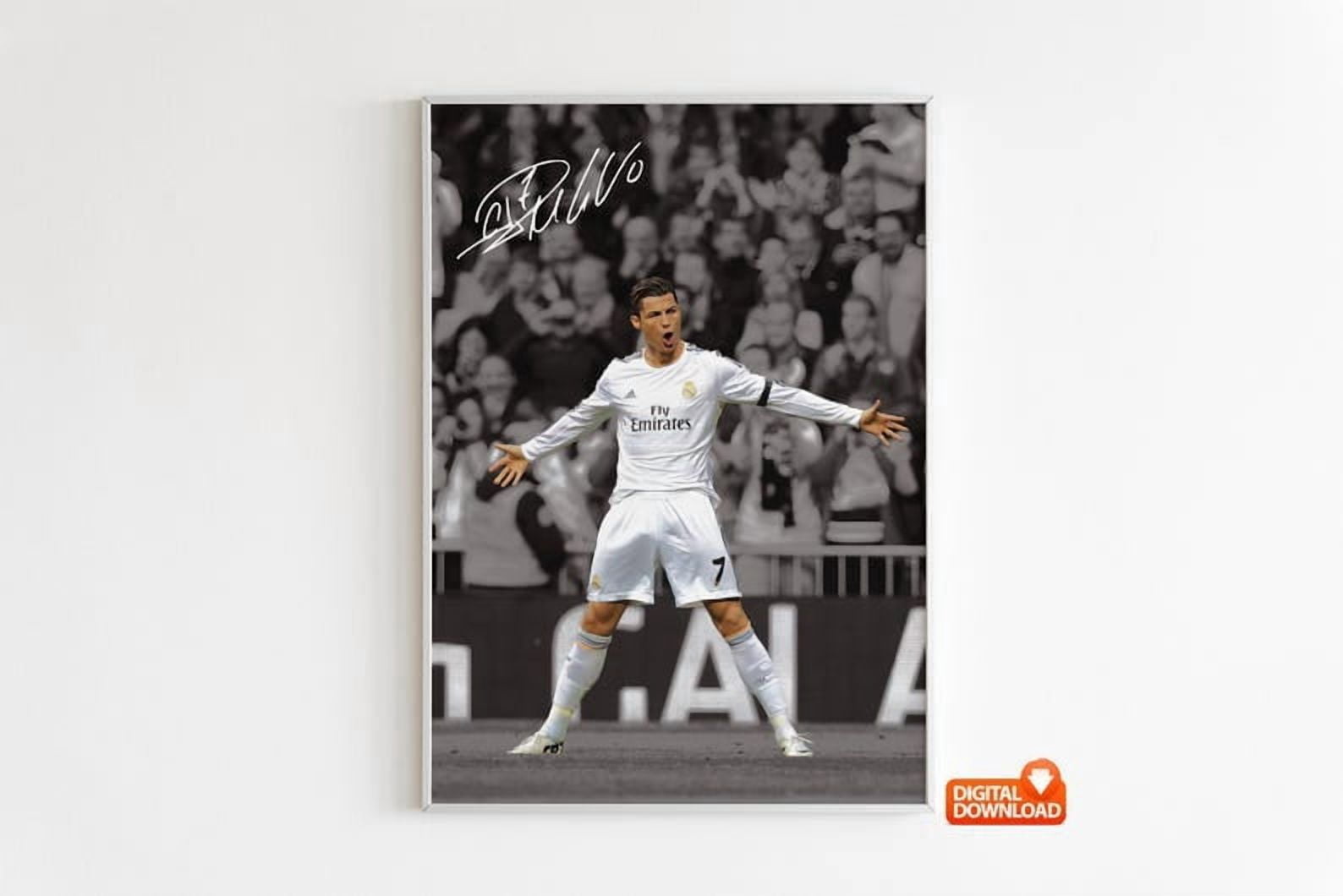 Cristiano Ronaldo football poster, 8x12 UNFRAMED - Walmart.com