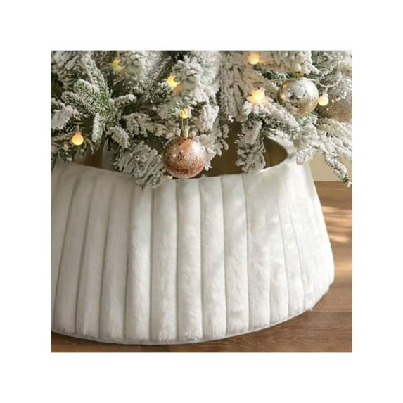 Cristmas Tree Collar Rustic W F Fur Tree Collar Wit Stre Textured ...