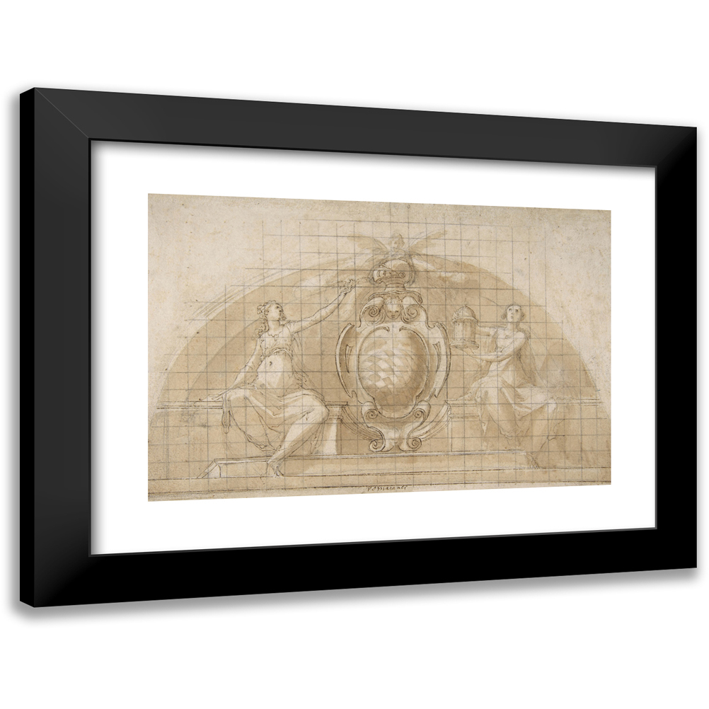 Cristoforo Roncalli 24x17 Black Modern Framed Museum Art Print Titled ...