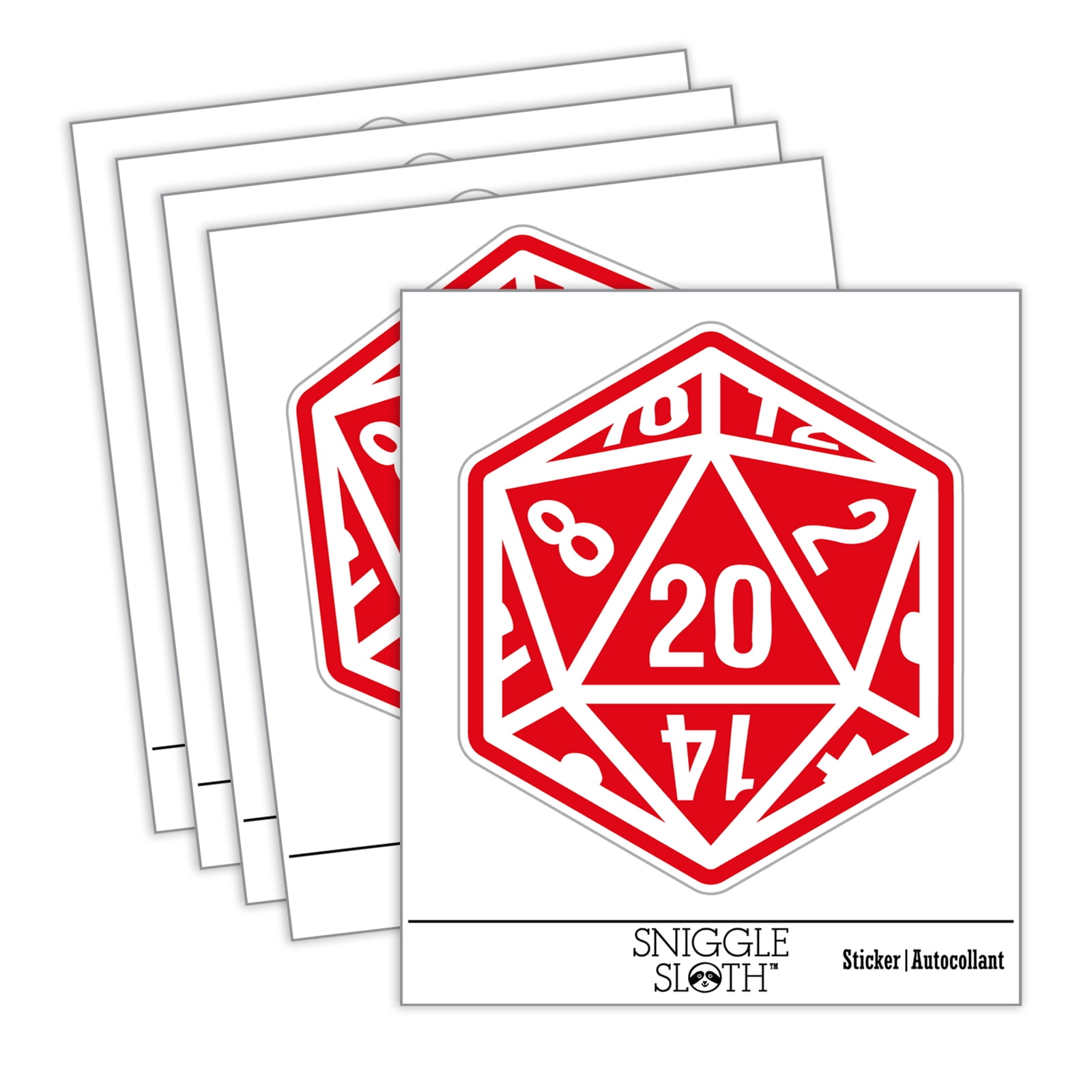 Critical Hit - D20 20 Sided Gaming Gamer Dice Role Car Window Bumper ...